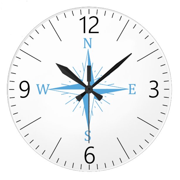 Compass Wall Clocks | Zazzle UK