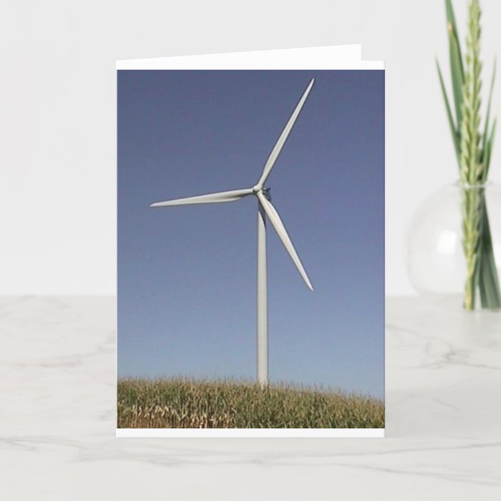 Wind Turbine Card | Zazzle.co.uk
