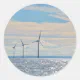 Wind Turbines Classic Round Sticker | Zazzle