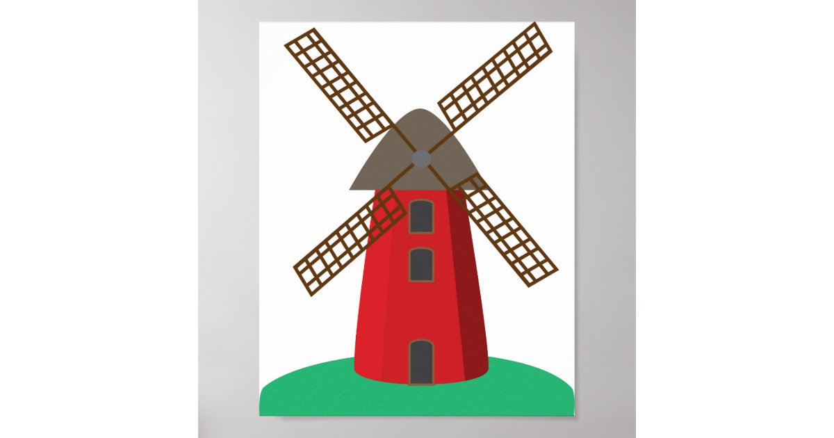 Windmill Poster | Zazzle
