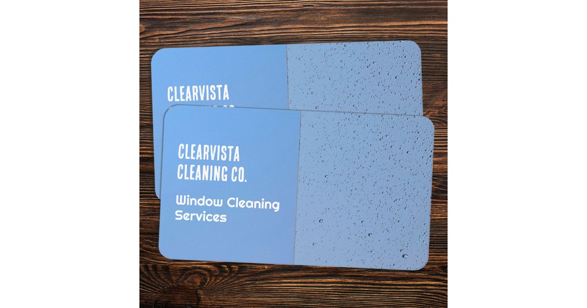 Window Cleaning Business Card | Zazzle