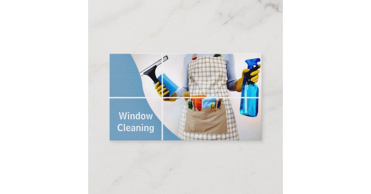 Window, Glass, House Cleaning Business Card | Zazzle