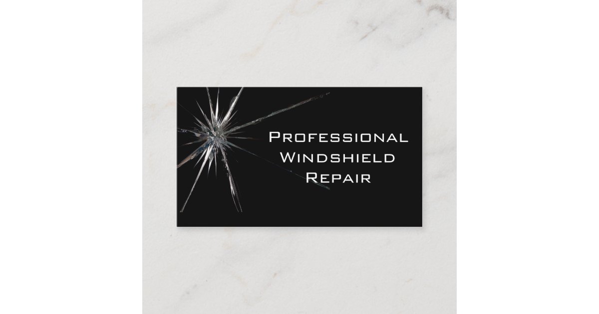Windshield Repair Business Card | Zazzle