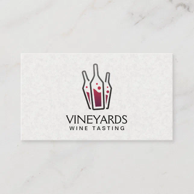 Wine Bottles Business Card | Zazzle