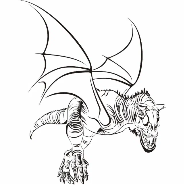 Winged Raptor / Tribal Photo Sculpture Key Ring | Zazzle