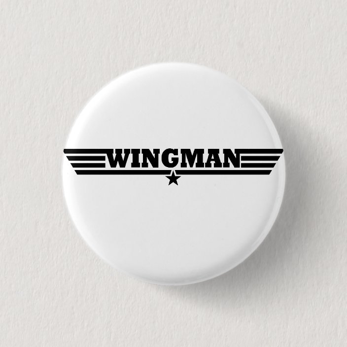 Wingman Wings Logo 3 Cm Round Badge | Zazzle.co.uk