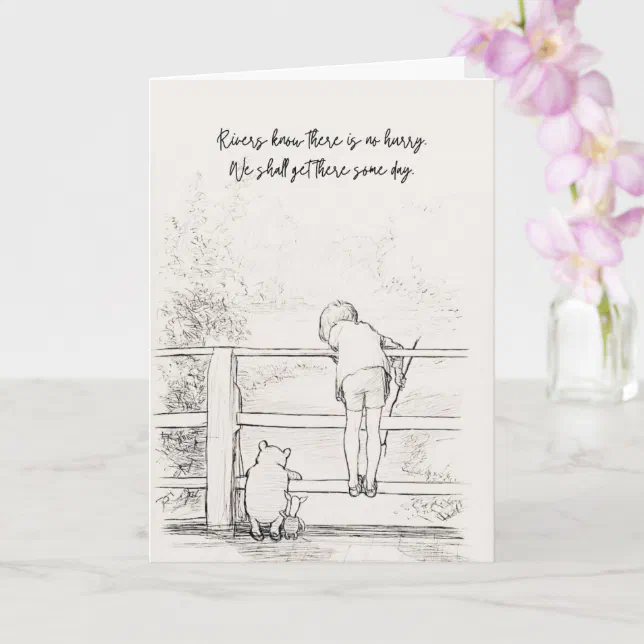 Winnie-the-Pooh No Rush Card | Zazzle