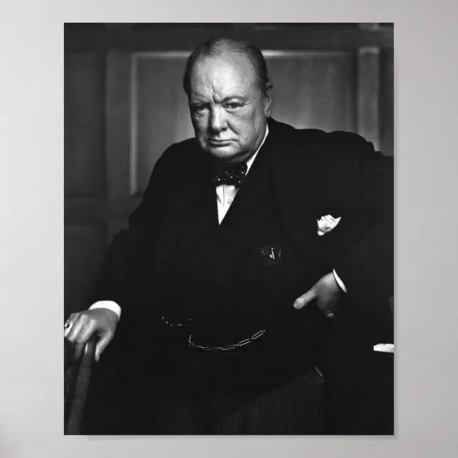 Winston Churchill Poster | Zazzle