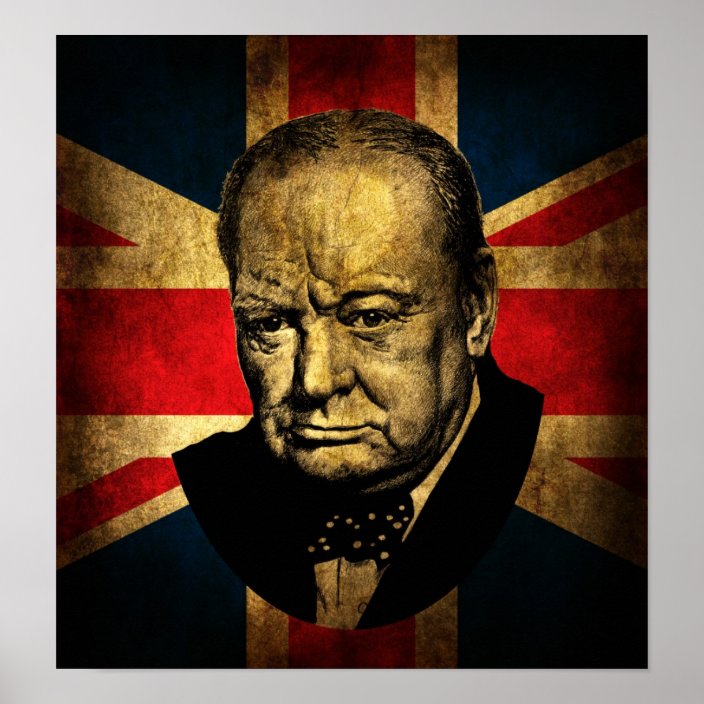 Winston Churchill Poster | Zazzle.co.uk
