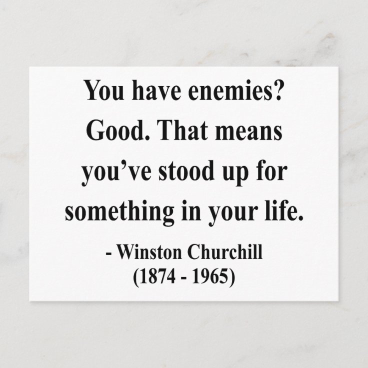 Winston Churchill Quote 3a Postcard | Zazzle