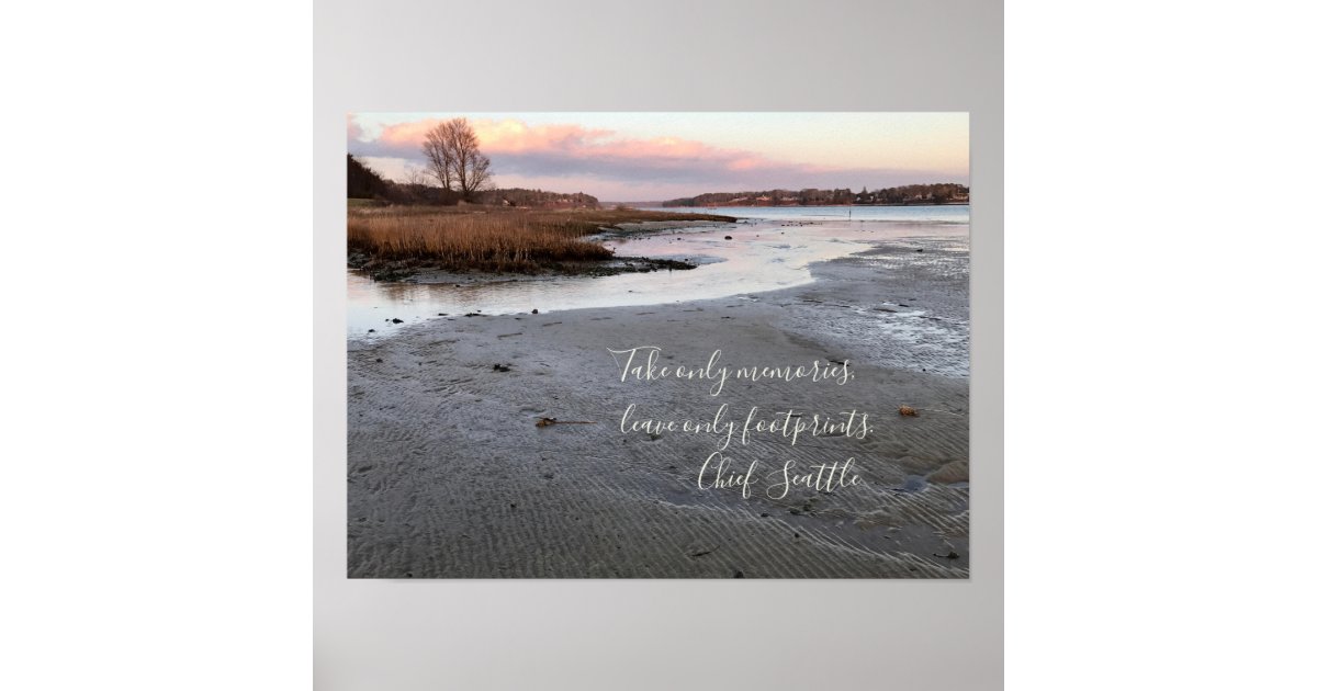 Winter Ocean Sunset Poster | Zazzle