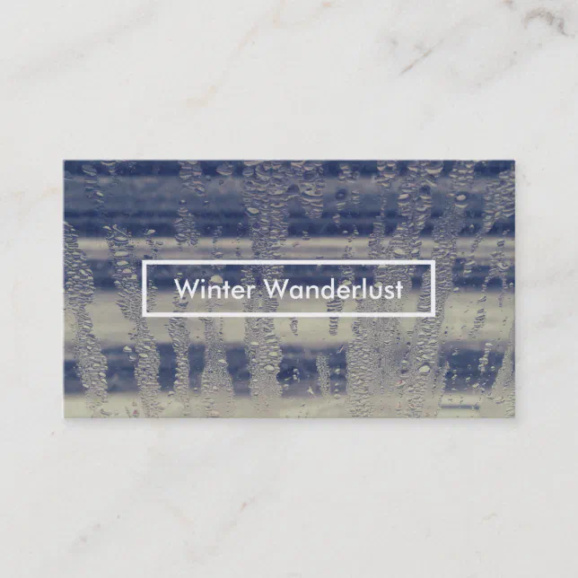 winter window business card | Zazzle
