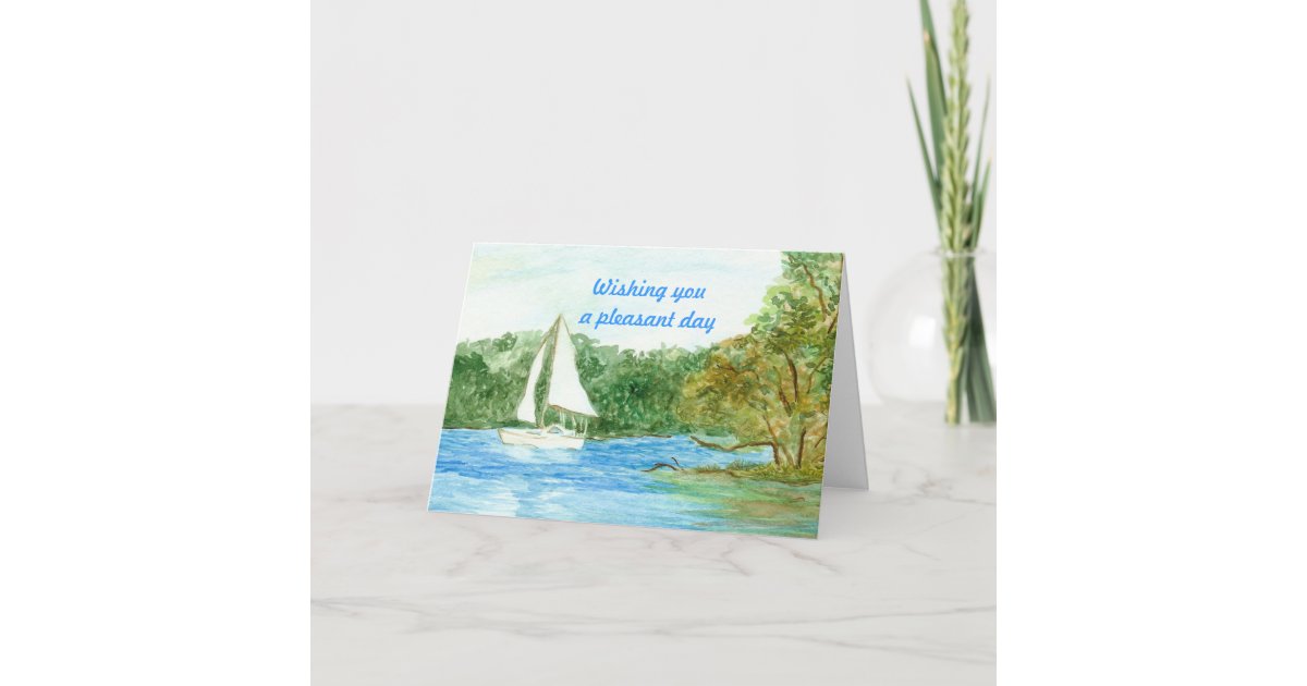 Wishing you a pleasant day card | Zazzle.co.uk
