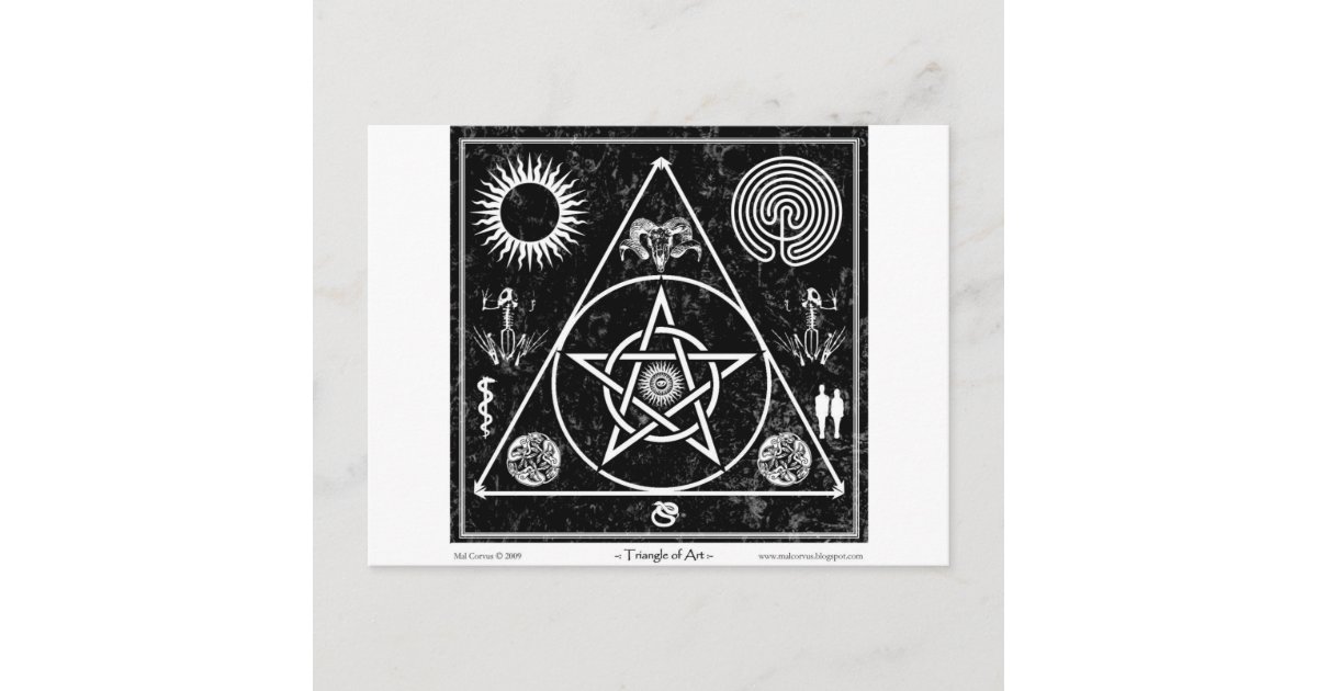 Witchcraft: The Triangle of Art Postcard | Zazzle