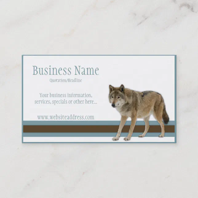 Wolf Business Cards | Zazzle