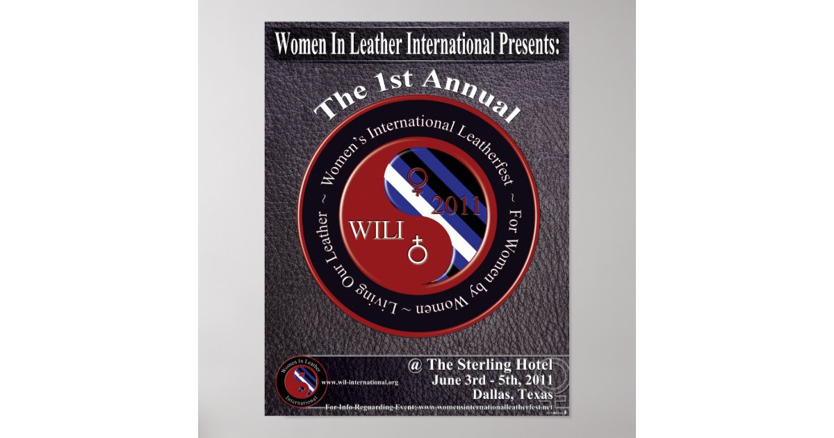 Women In Leather International Leather Fest Poster | Zazzle