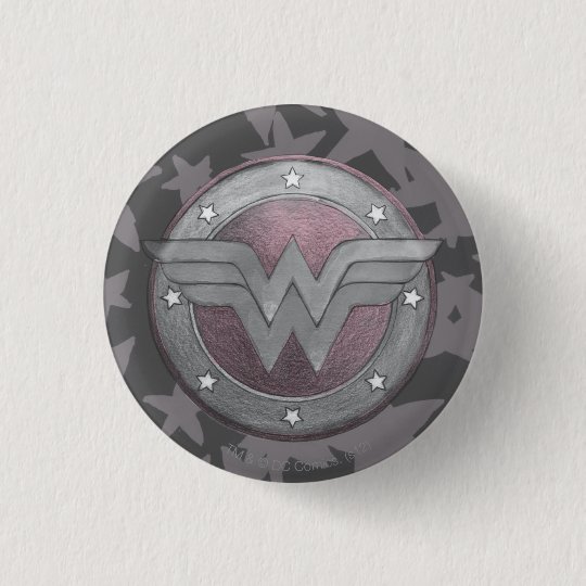 Wonder Woman Shield Pattern 3 Cm Round Badge | Zazzle.co.uk