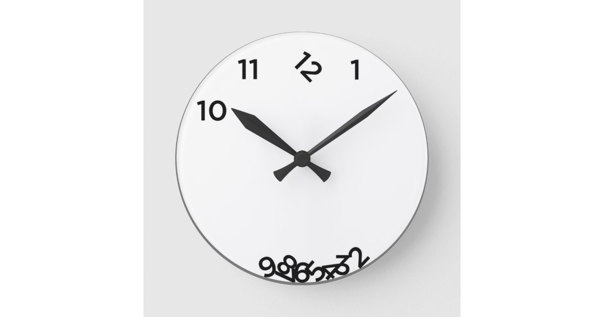 Wonky clock | Zazzle