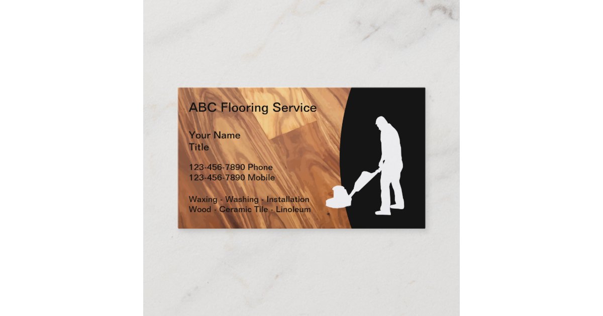 Wood Flooring Theme Business Card | Zazzle