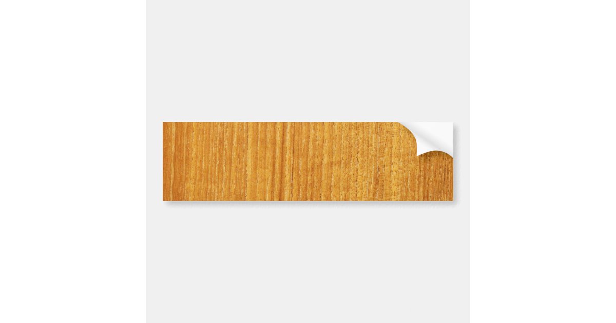 Wood Grain Pattern Bumper Sticker | Zazzle