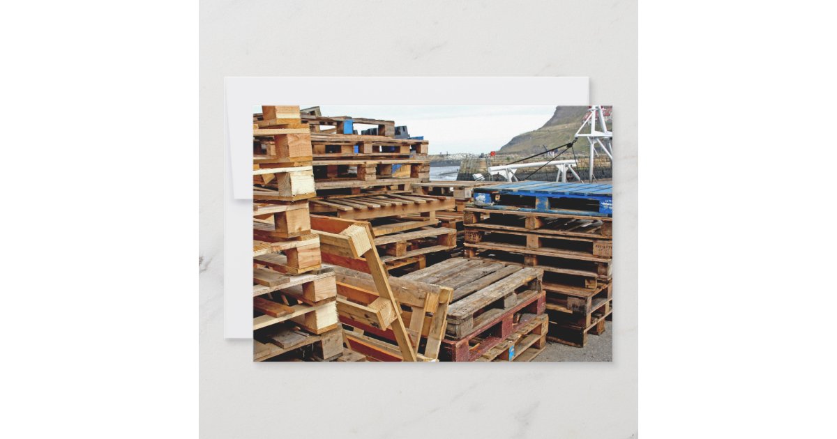 Wooden Pallets on the Dock Invitation | Zazzle