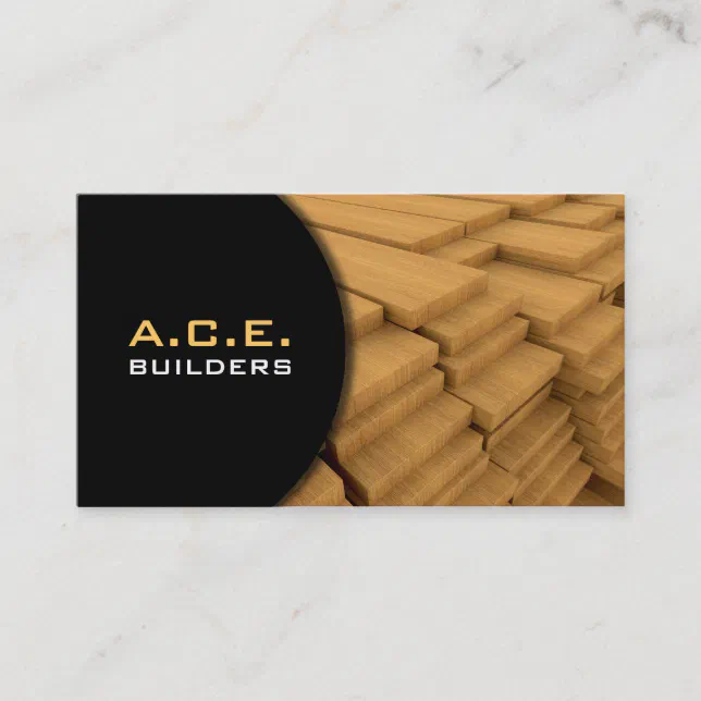Wooden Planks Business Card | Zazzle