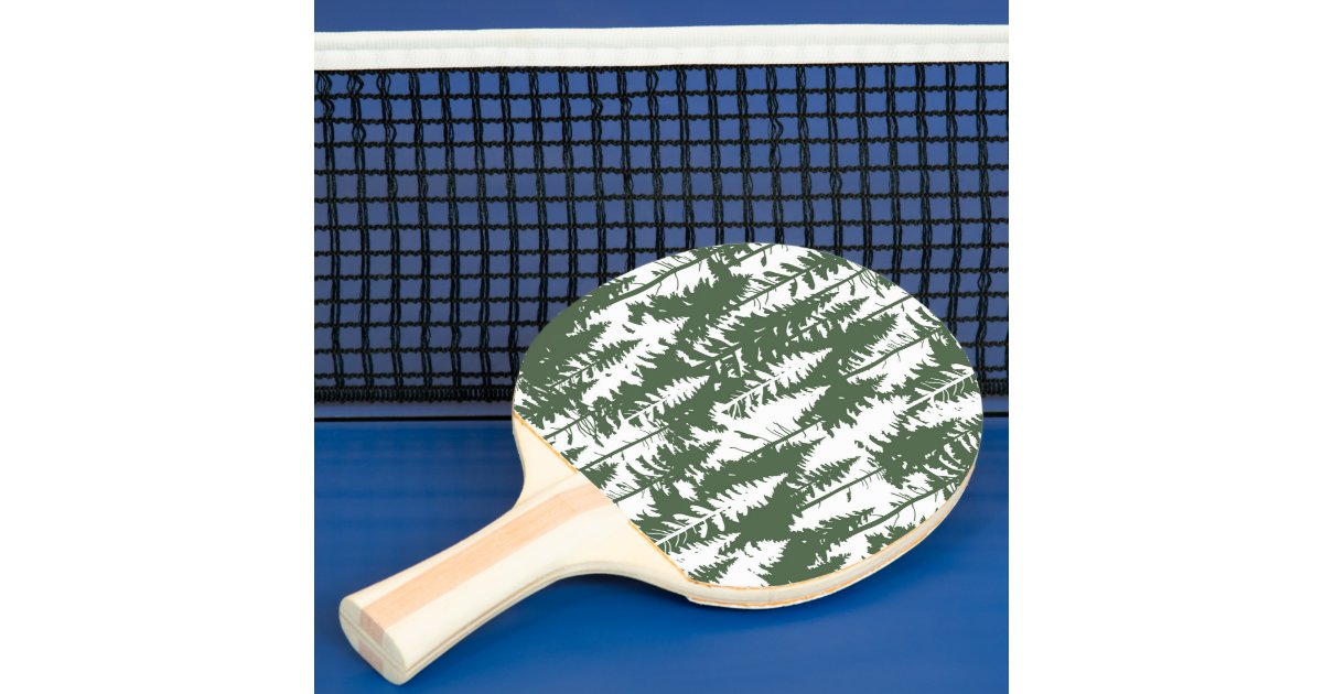 Woodland Forest Pattern Ping Pong Paddle | Zazzle