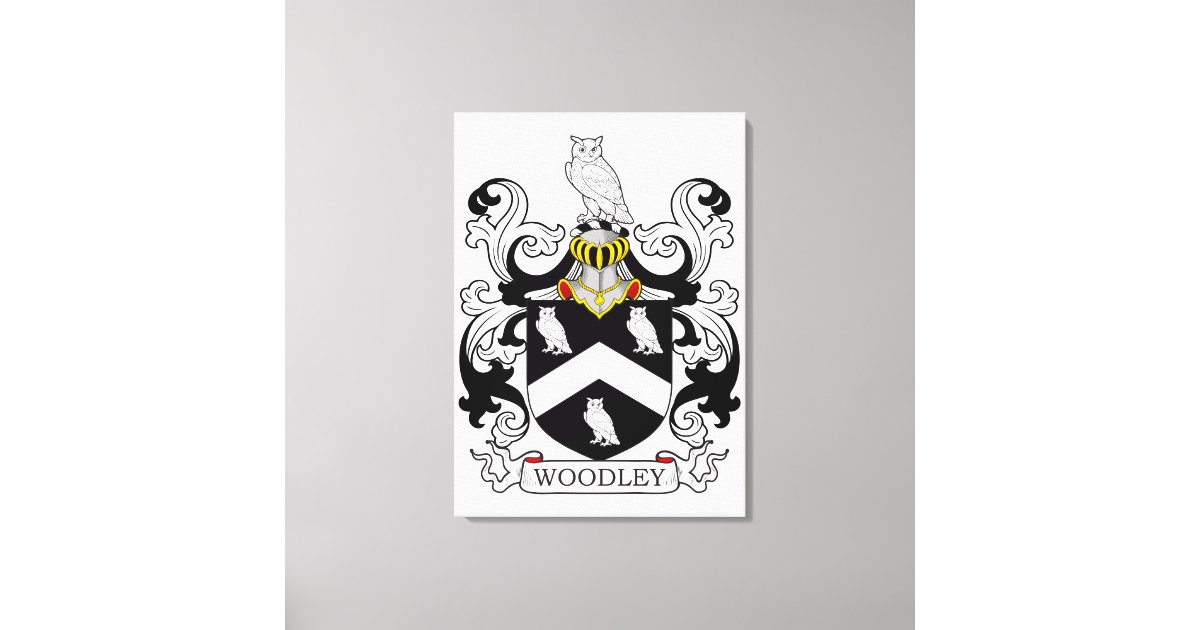 Woodley Family Crest Canvas Print | Zazzle