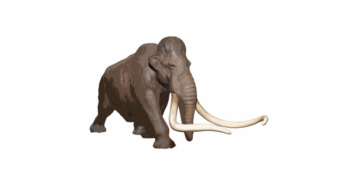 Woolly Mammoth Cutout Photo Sculpture Magnet | Zazzle