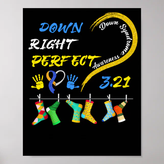 World Down Syndrome Day Awareness Socks 21 March Poster | Zazzle