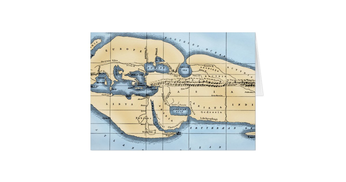 WORLD MAP: ERATOSTHENES | Zazzle