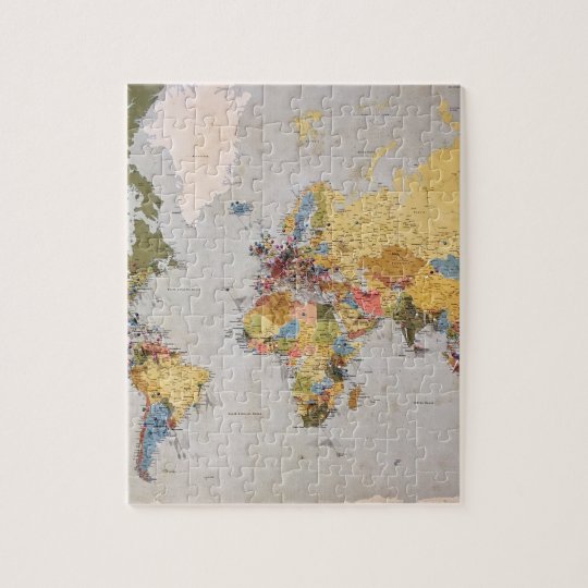 world map jigsaw puzzle | Zazzle.co.uk