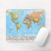 World Map Mousepad / Mousemat | Zazzle