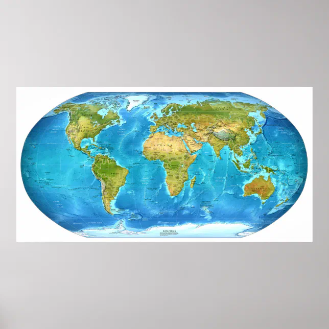 World Map Poster | Zazzle