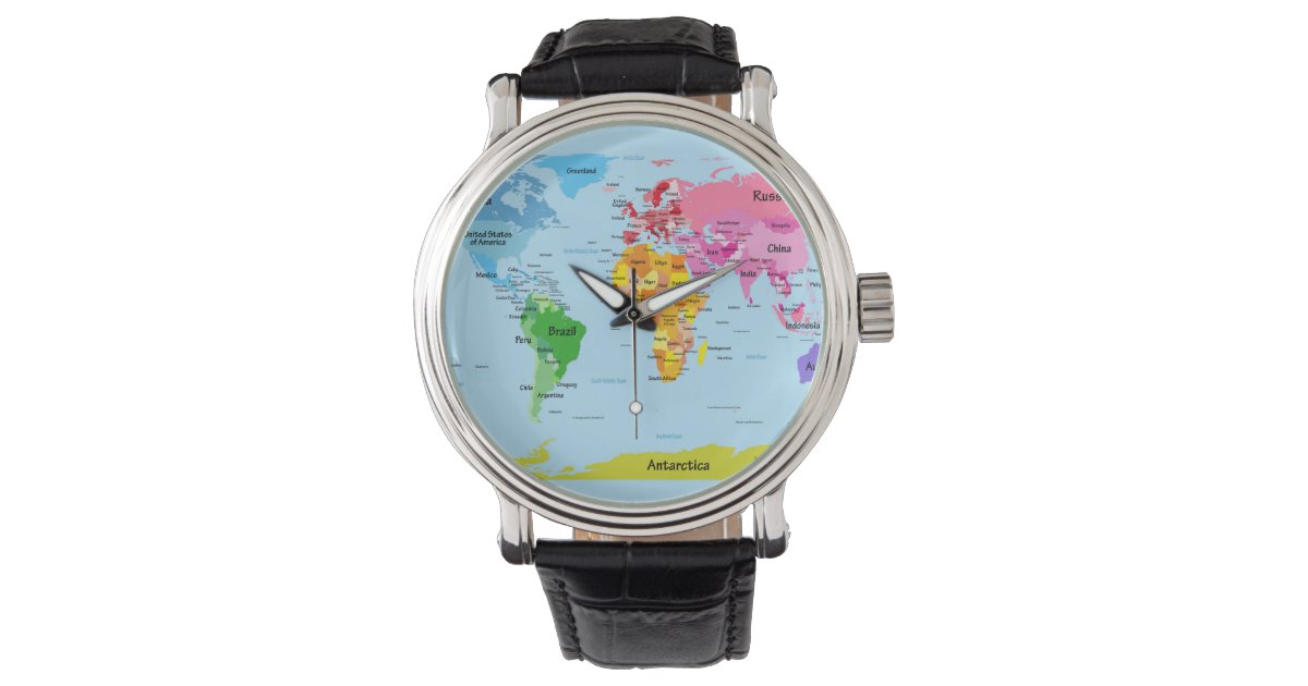 World Map Watch | Zazzle