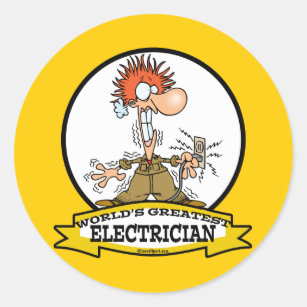 Funny Electrician Stickers & Labels | Zazzle UK