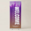 Worship Service Welcome Church Retractable Banner | Zazzle