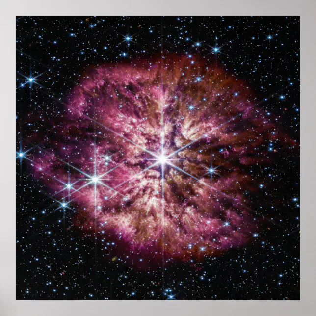 WR 124 Star & Nebula | Bright Stars | JWST Poster | Zazzle