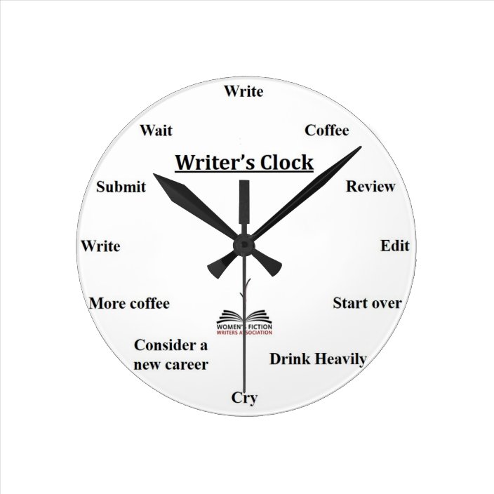 Writer's Clock | Zazzle.co.uk