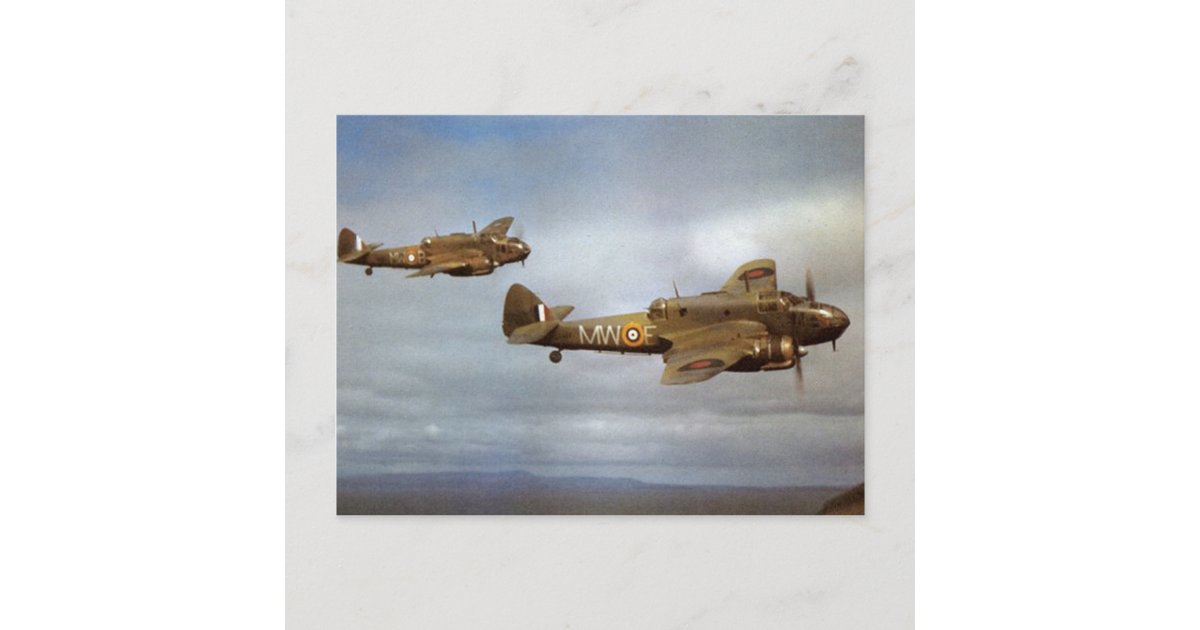 WW2 Historic Aeroplanes in Flight Postcard | Zazzle