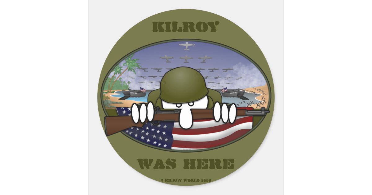 WW2 Kilroy Sticker | Zazzle