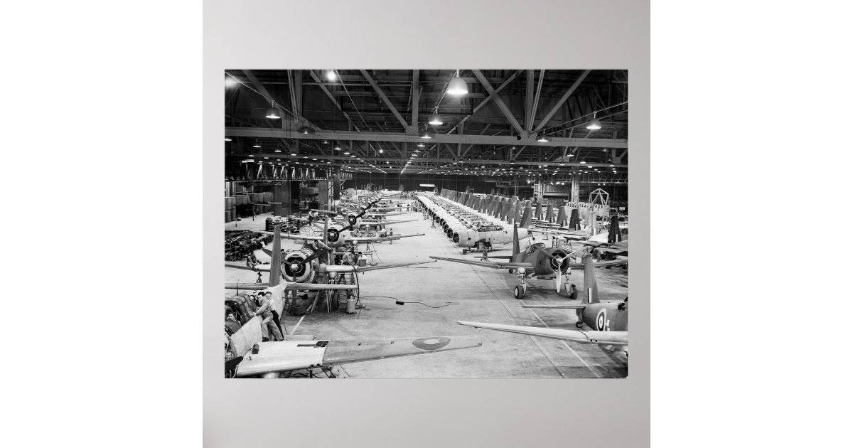 WW2 Mass Production, 1943 Poster | Zazzle