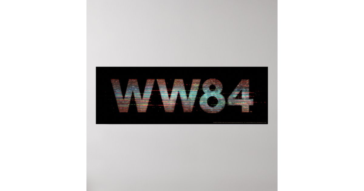 WW84 | TV Static Logo Poster | Zazzle