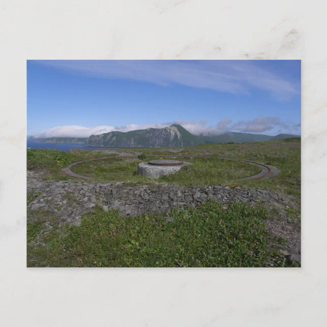 WWII Artillery Mount, Unalaska Island Postcard | Zazzle