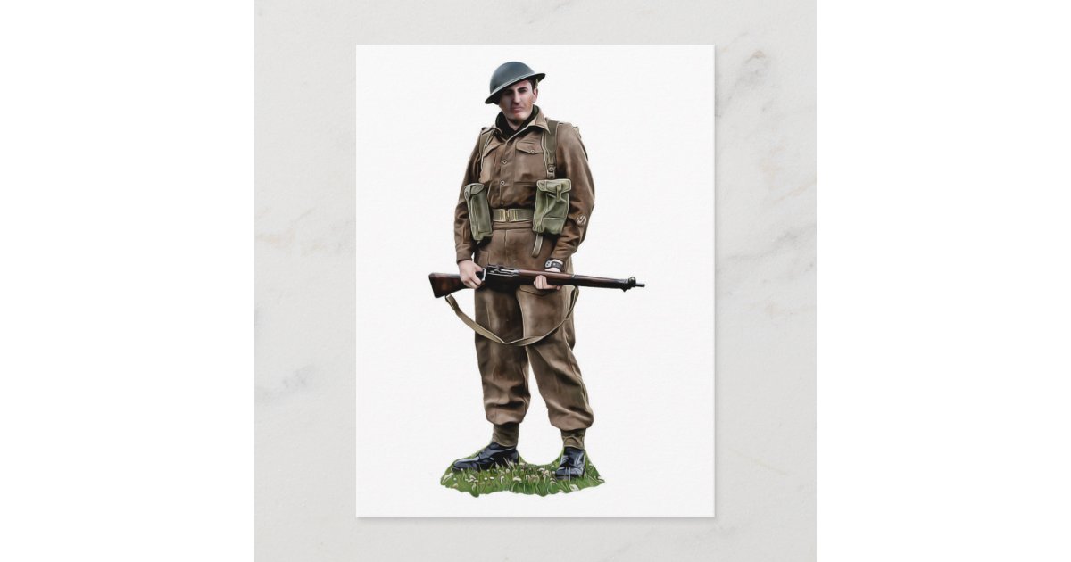 WWII British "Tommy' Postcard | Zazzle