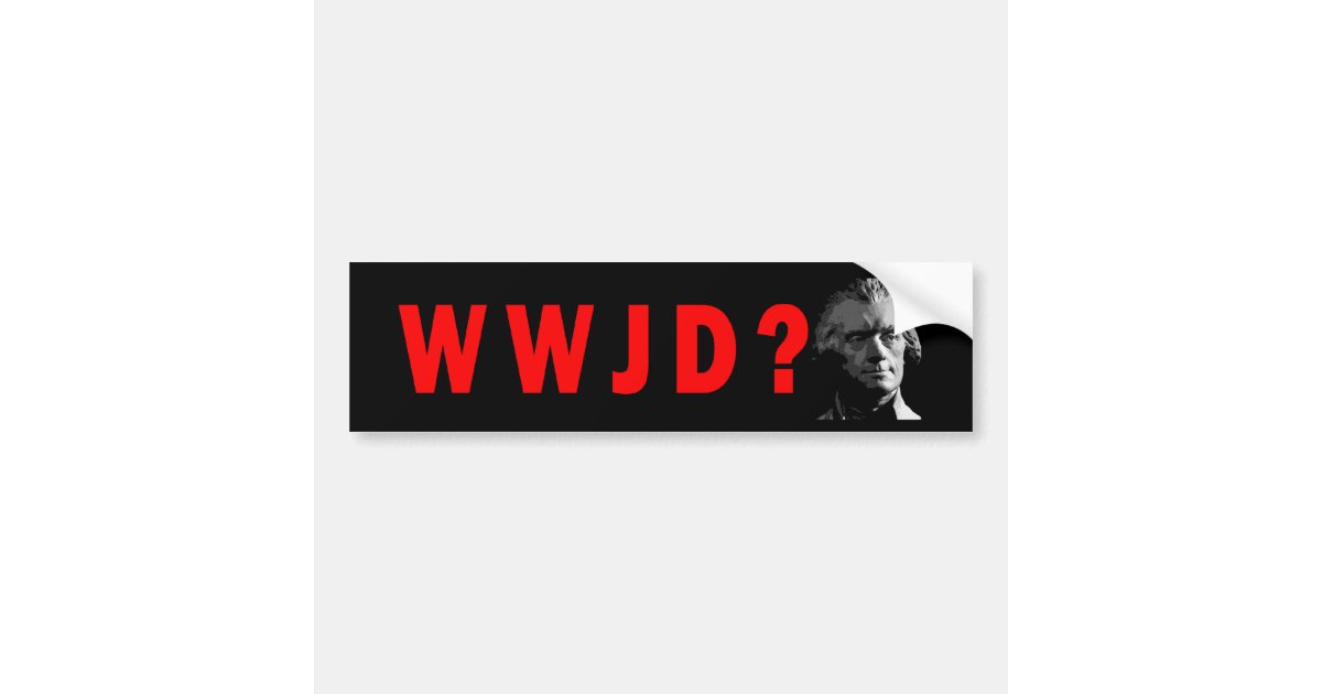 WWJD? Bumper Sticker | Zazzle