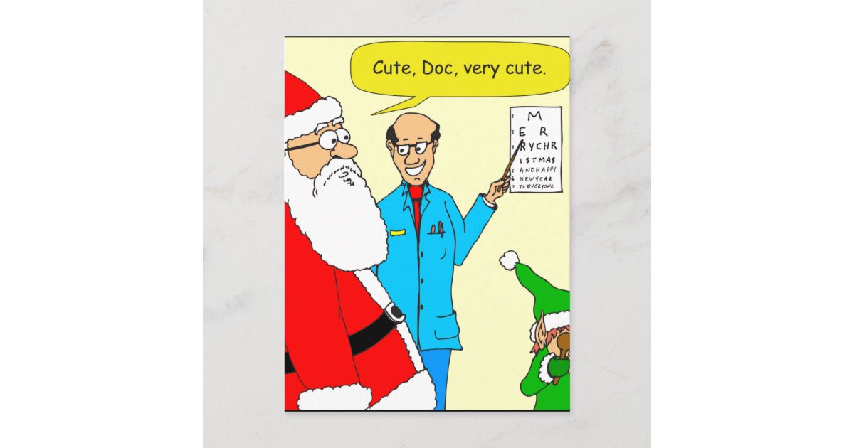 x80 cute eye doctor chart cartoon postcard | Zazzle