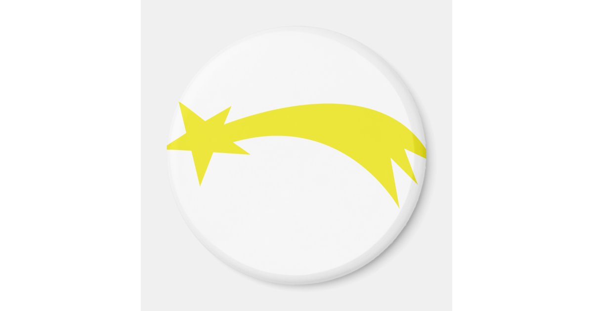 x-mas star - falling star magnet | Zazzle