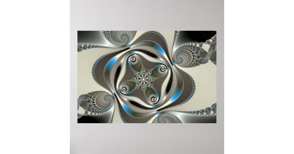 xChrome - Fractal Poster | Zazzle
