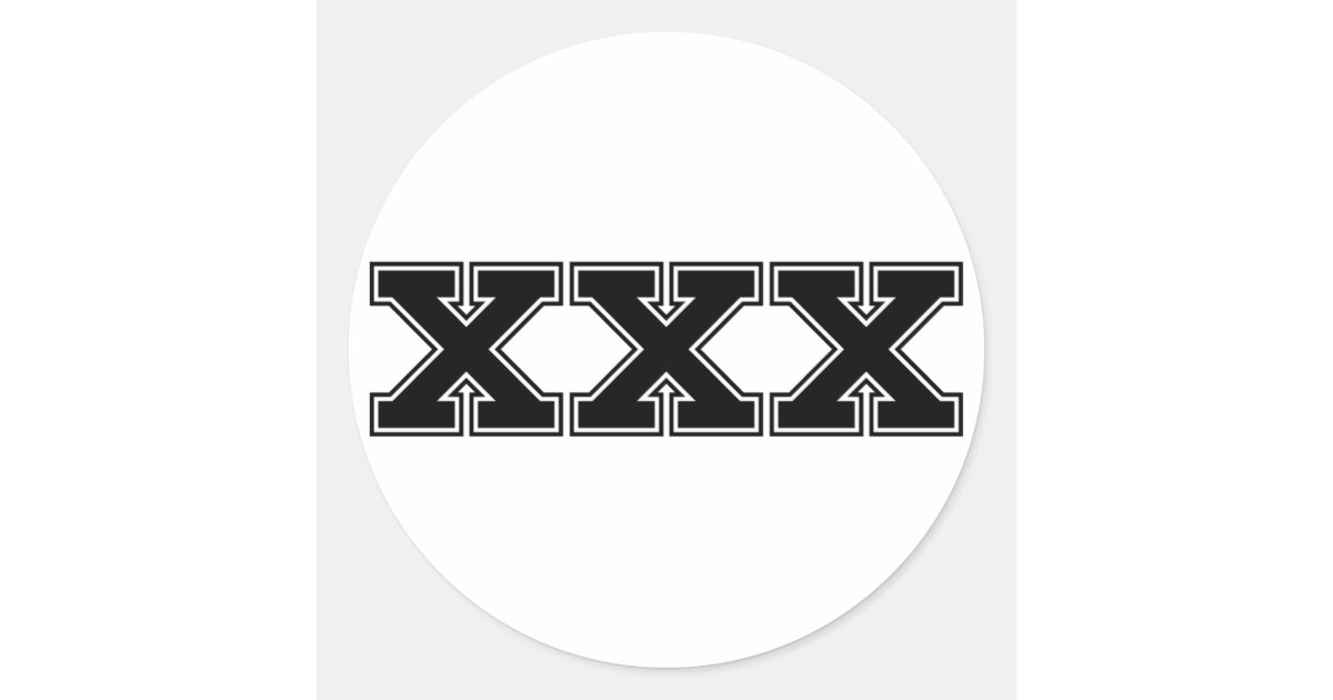 XXX Sticker | Zazzle